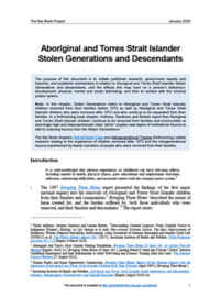 Aboriginal and Torres Strait Islander Stolen Generations and ...