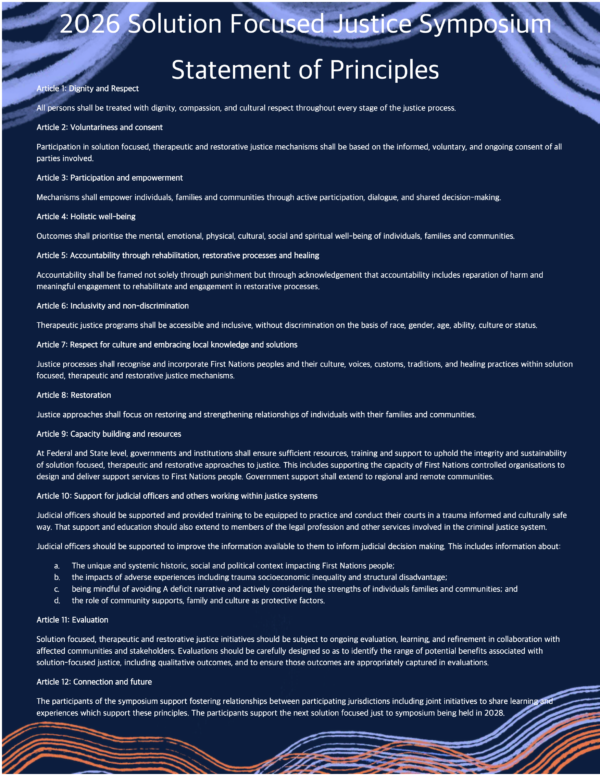 Solution Focused Justice | Bugmy Bar Book